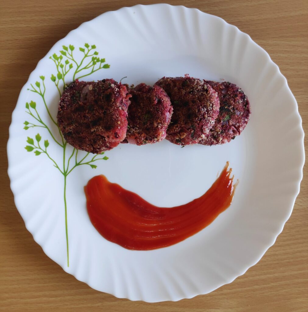 Soya Beetroot Cutlet Recipe » Veg Appetizers » Foodistan Foodies